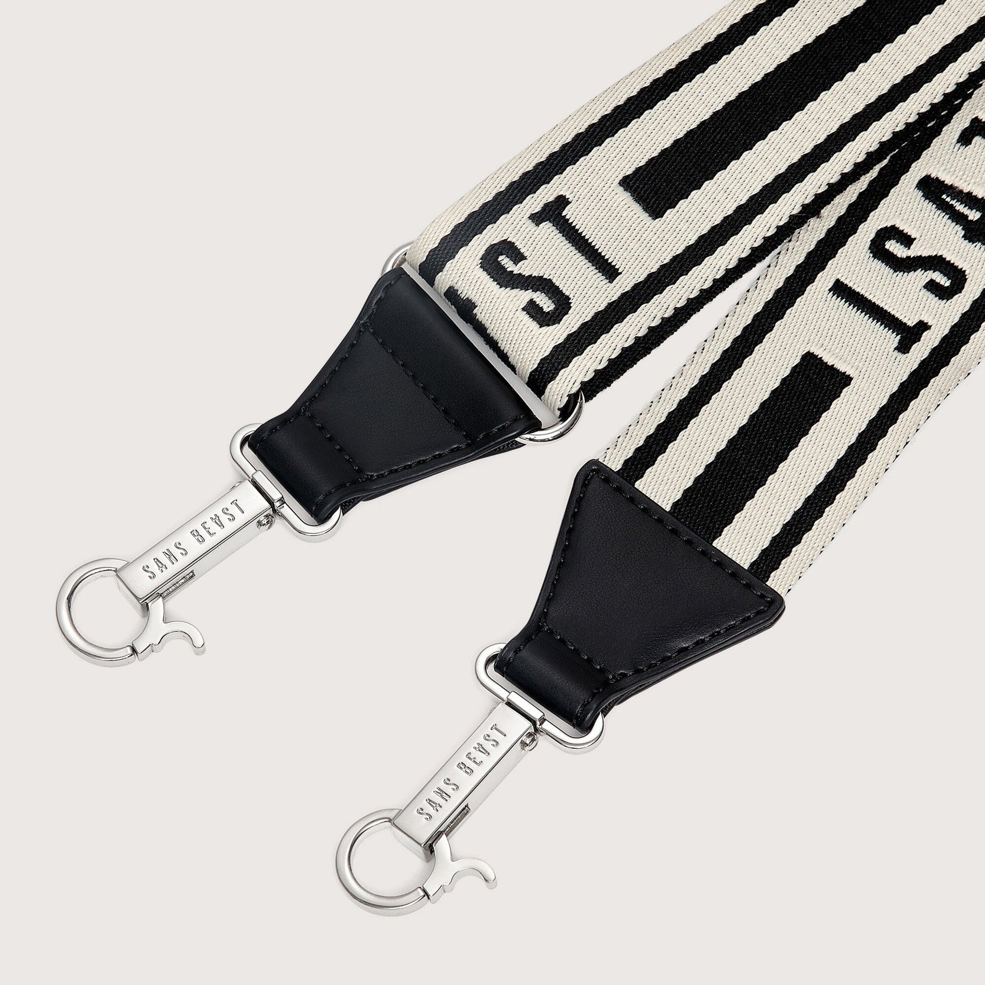 Corridor Bag Strap Licorice Black + Silver Sans Beast
