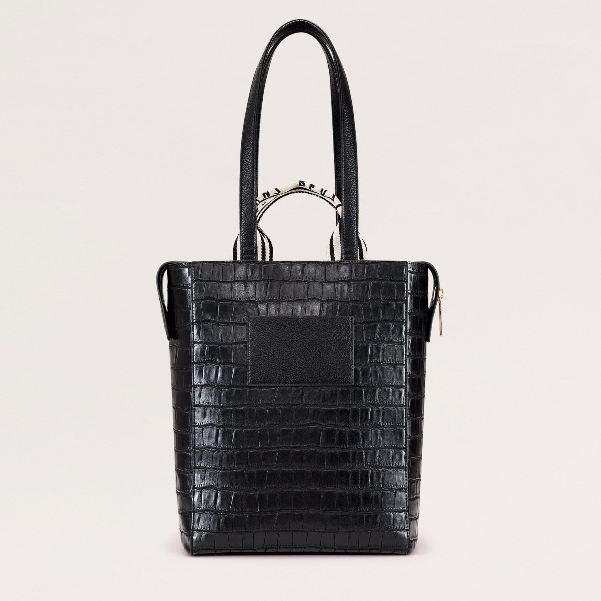 Universo Vegan Tote Bag Black Croco Sans Beast