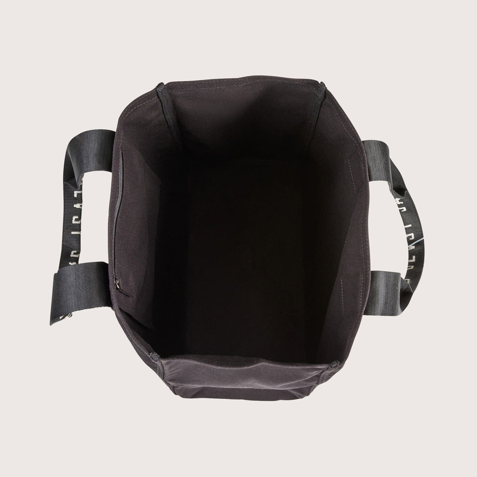 Xtra Overflow Canvas Tote Bag Black Sans Beast